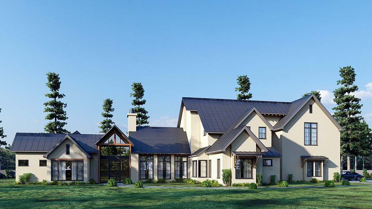 Plan 101132 | Transitional Home with Study and Media Room