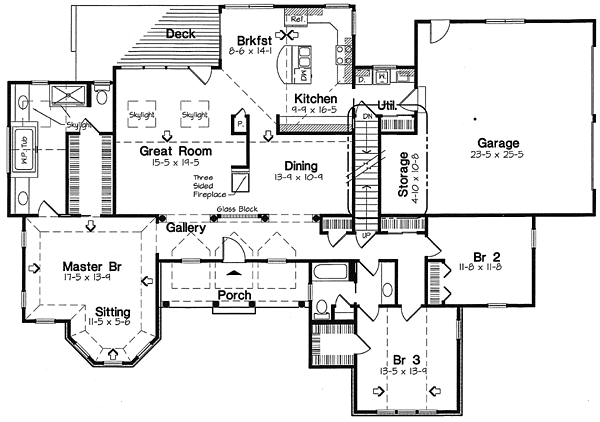 Plan 24952 | Contemporary Comforts Inside