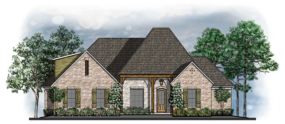 Plan 41683 | Traditional Style with 4 Bed, 4 Bath, 2 Car Garage