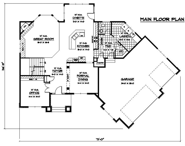 Plan 42191 | Florida Style with 3 Bed, 3 Bath, 3 Car Garage