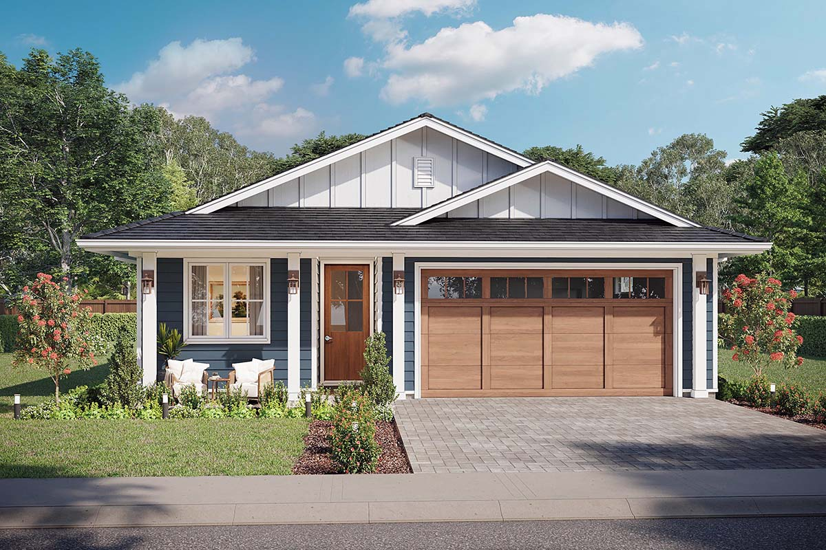 Plan 42930 | Economical Craftsman House Plan