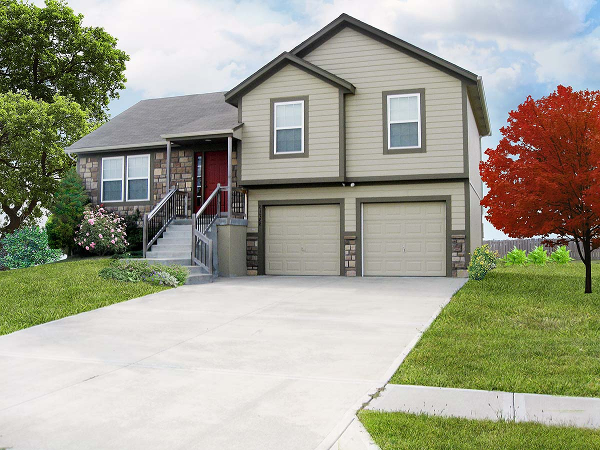 Plan 43426 | Traditional Style with 3 Bed, 2 Bath, 3 Car Garage