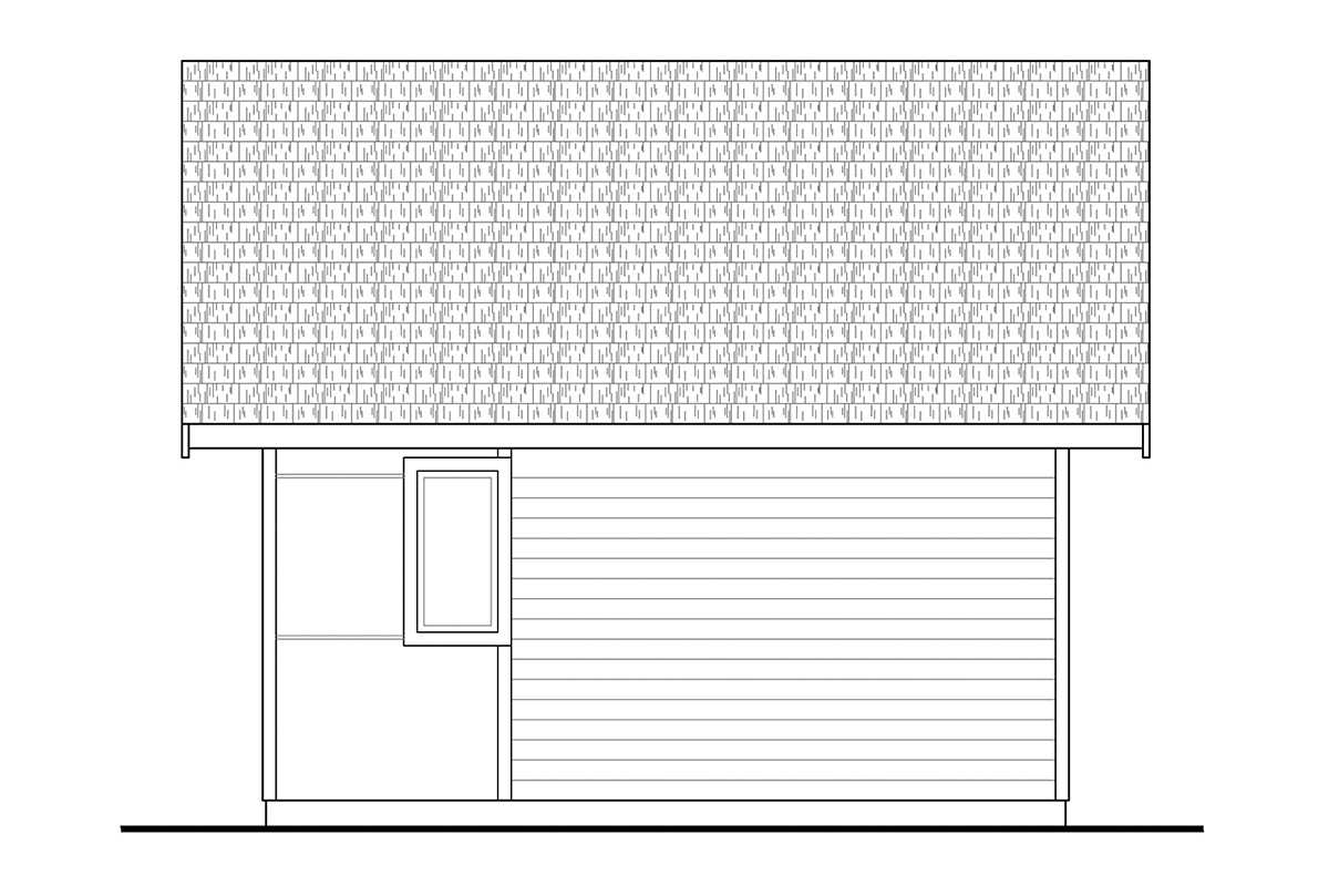 Plan 43770 | Tiny Home Plan With Slanted Roof and High Windows