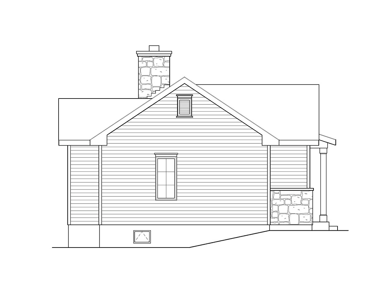 Plan 45153 | Traditional Style with 1 Bed, 1 Bath