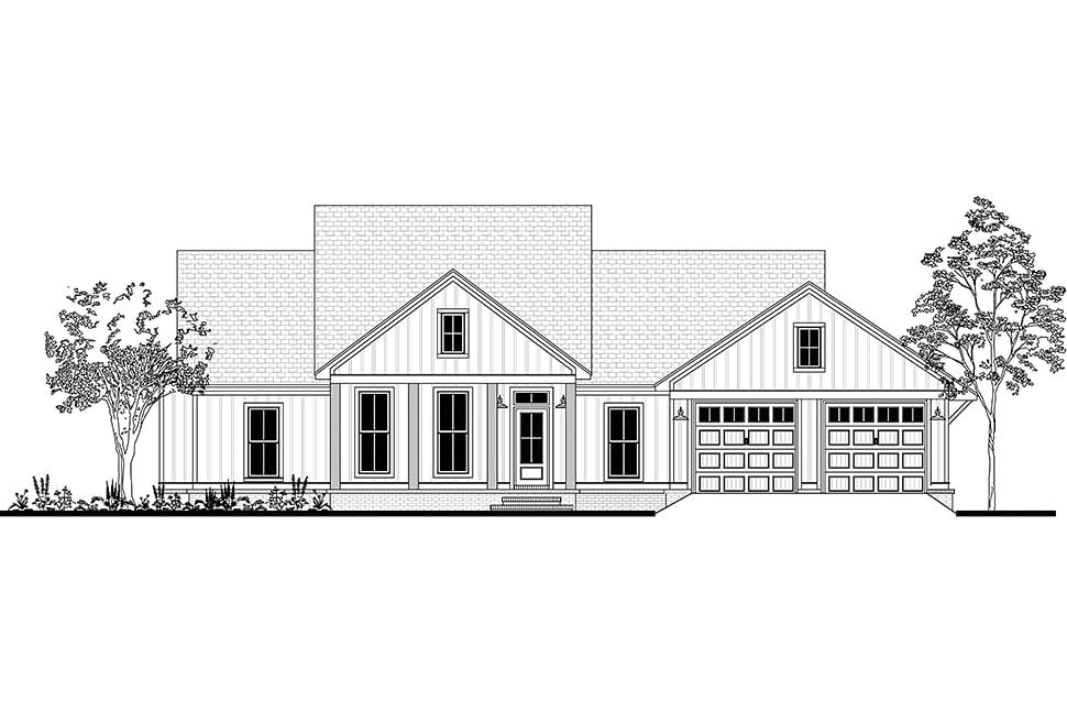 Plan 51985 | Country House Design has a 3x2 Open Layout and Huge