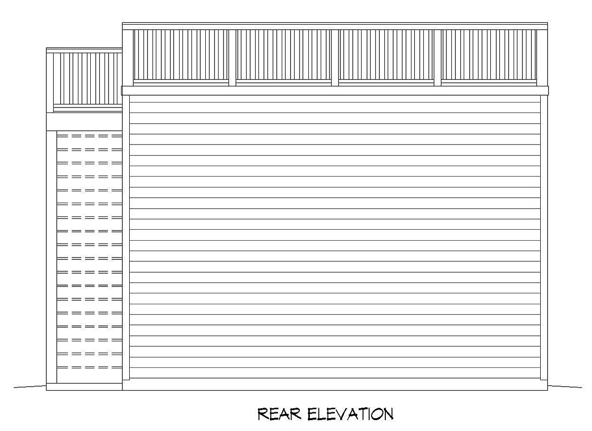 Garage Plan 52107 - 2 Car Garage