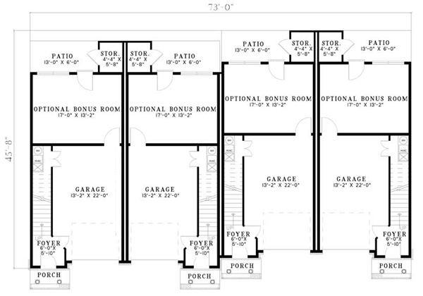 Plan 62387 | Traditional Style with 8 Bed, 12 Bath, 4 Car Garage