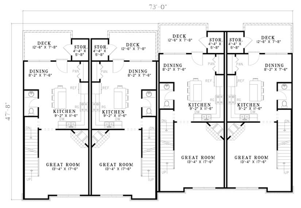 Plan 62387 | Traditional Style with 8 Bed, 12 Bath, 4 Car Garage