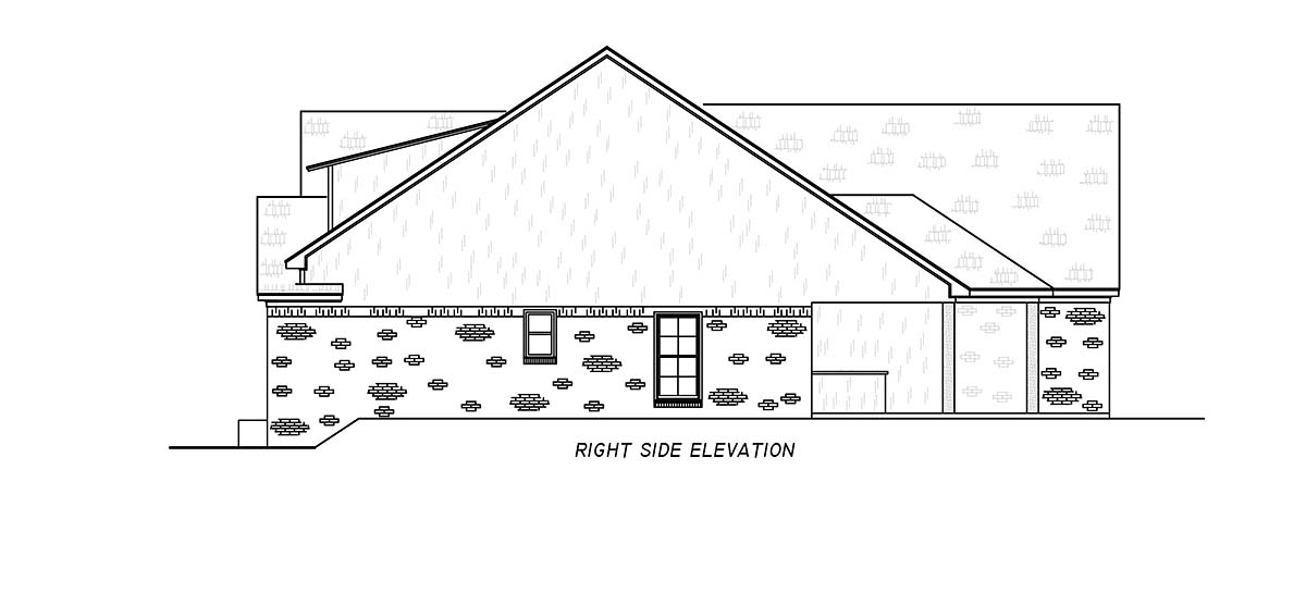 Plan 74682 | Traditional Style with 3 Bed, 2 Bath, 2 Car Garage