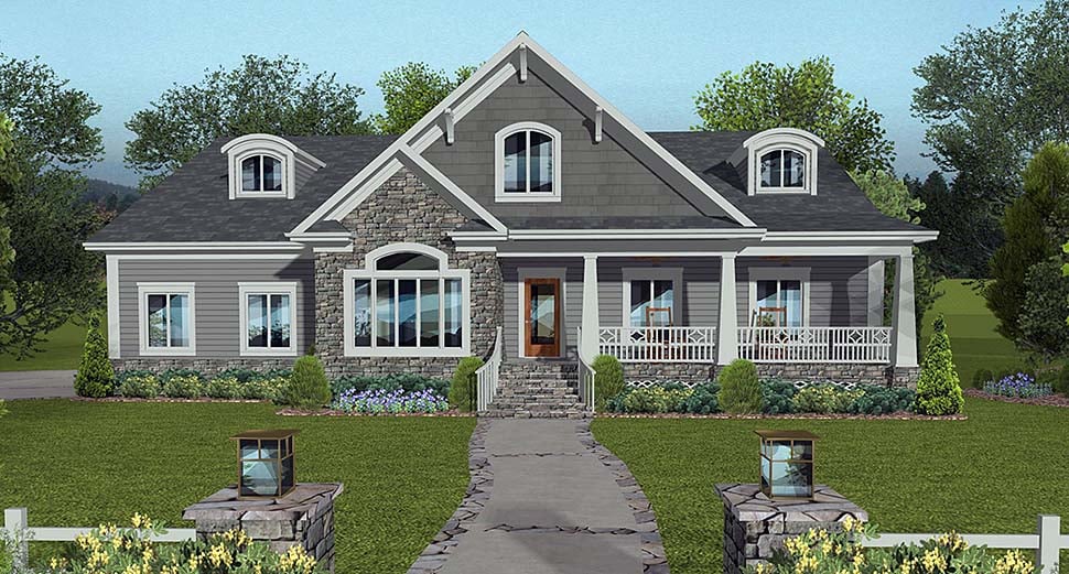 Plan 74860 | Traditional Home Plan with European Accents