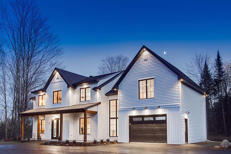 Plan 76544 | Modern Farmhouse Plan With Garage