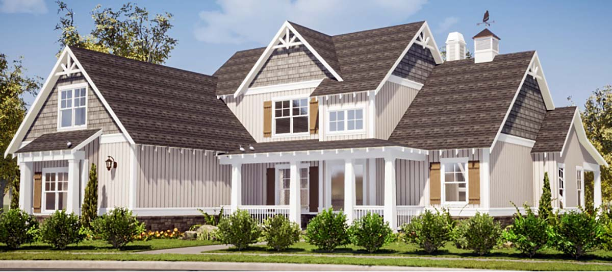Plan 78512 | Traditional Style with 3 Bed, 3 Bath, 2 Car Garage
