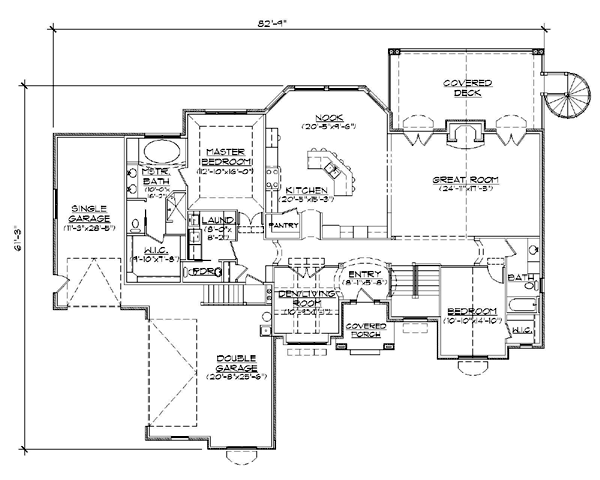 Plan 79810 | European Style with 5 Bed, 4 Bath, 3 Car Garage