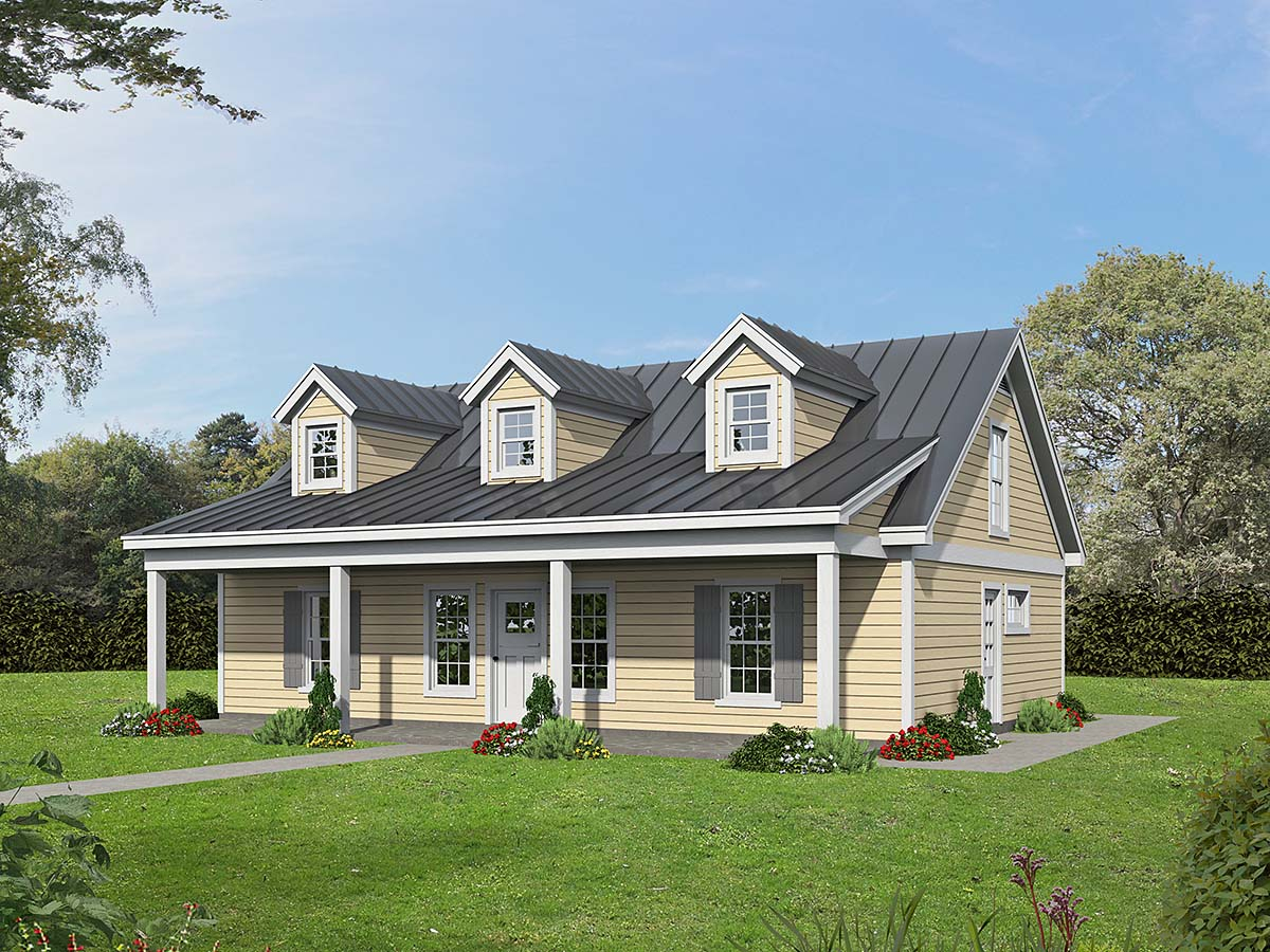 Plan 80974 | Farmhouse Style with 2 Bed, 2 Bath