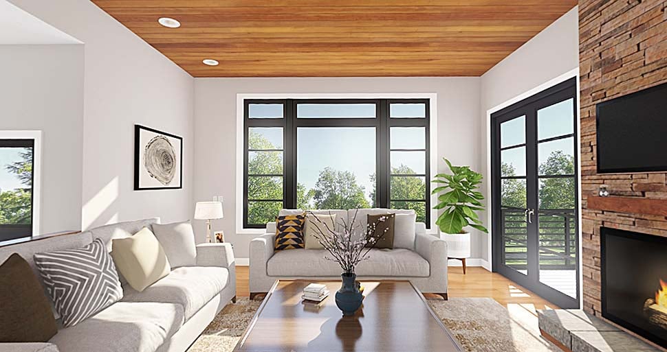 Plan 81324 | Prairie Style with 4 Bed, 3 Bath, 3 Car Garage