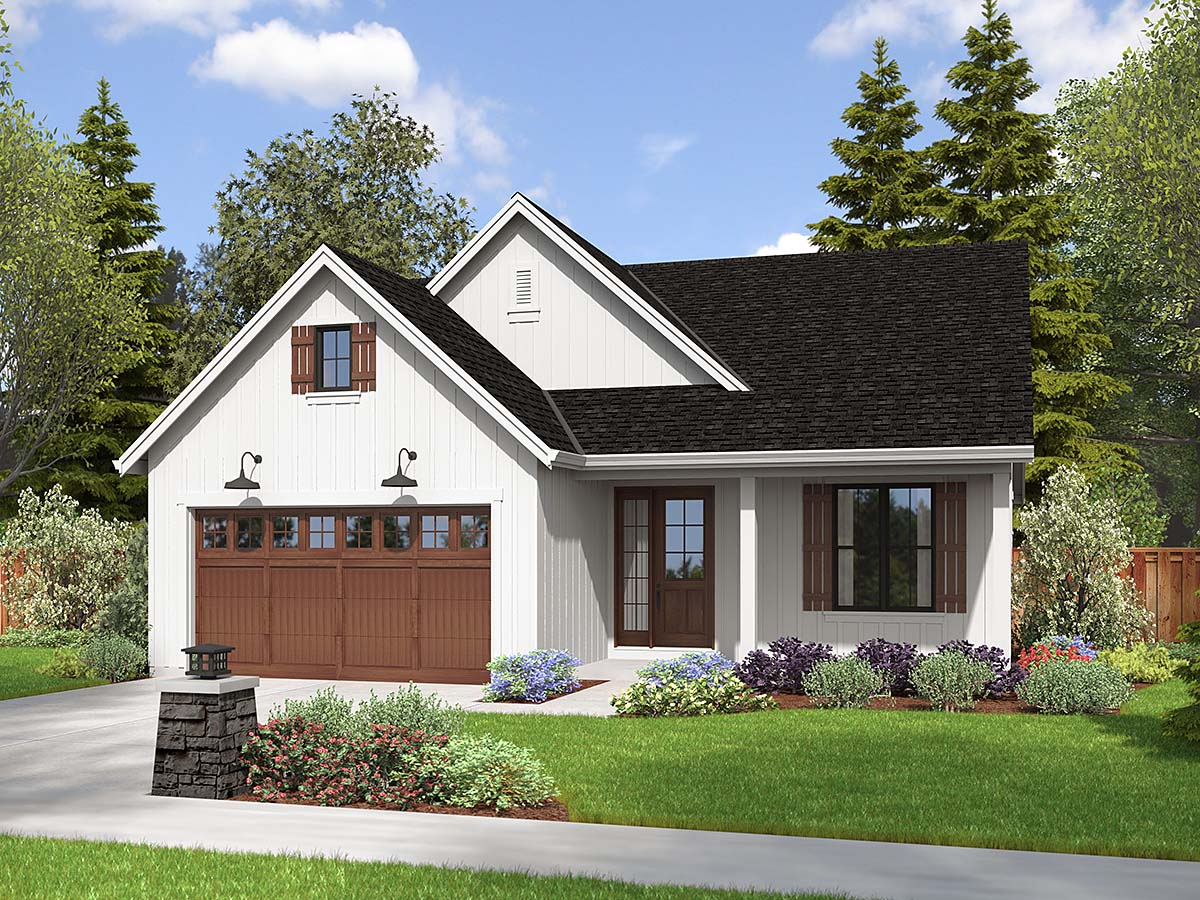 Plan 81348 | Traditional Style with 3 Bed, 2 Bath, 2 Car Garage
