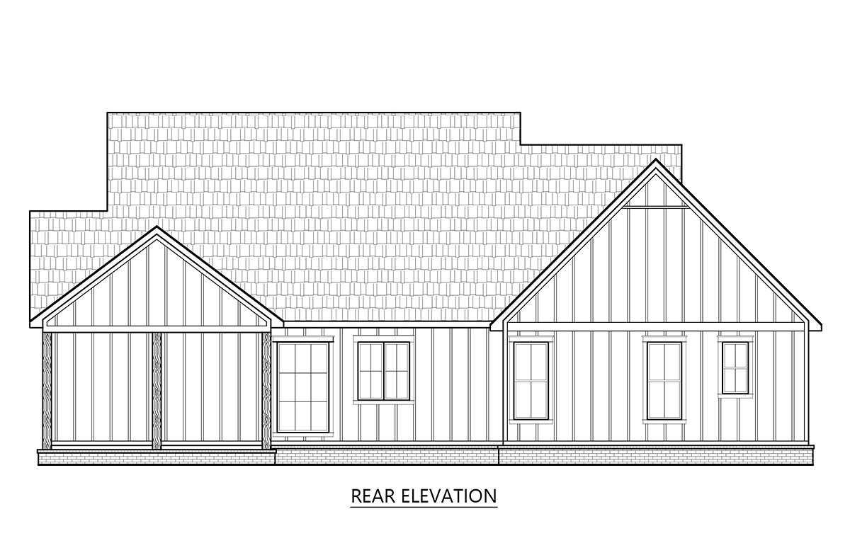 Plan 84709 | Modern Farmhouse Plan With Side Load Garage