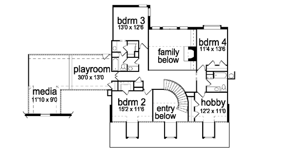 Plan 87941 | Cape Cod Style with 4 Bed, 4 Bath, 3 Car Garage