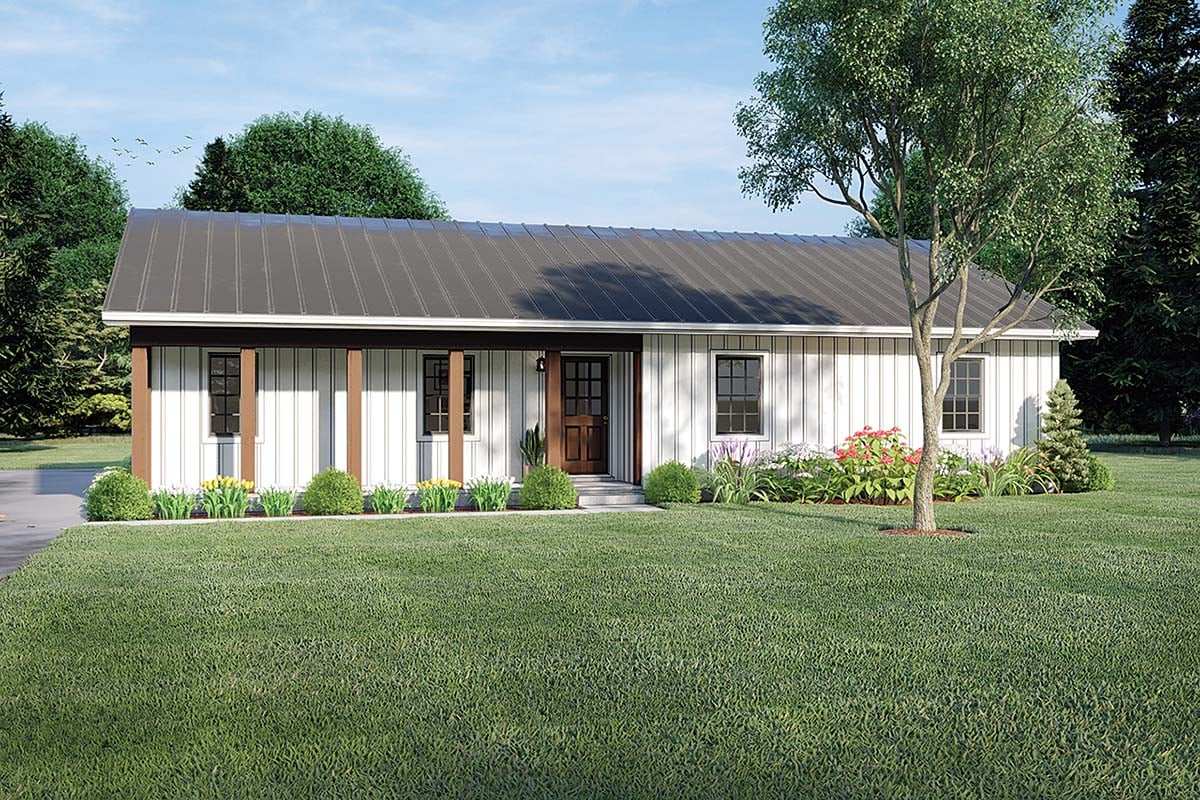 Plan 97268 | Farmhouse Style with 3 Bed, 2 Bath