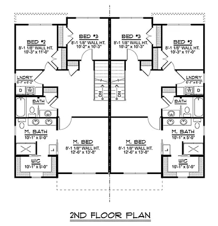 Plan 43968 | Contemporary Style with 6 Bed, 6 Bath, 2 Car Garage