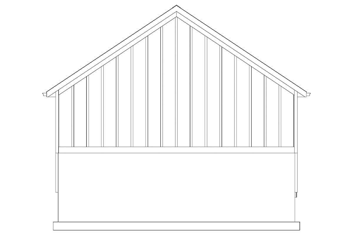 Plan 50542 | Traditional Style 4 Car Garage