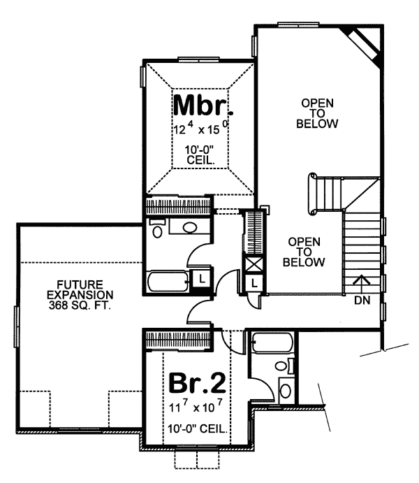 Plan 68200 | European Style with 3 Bed, 3 Bath, 2 Car Garage