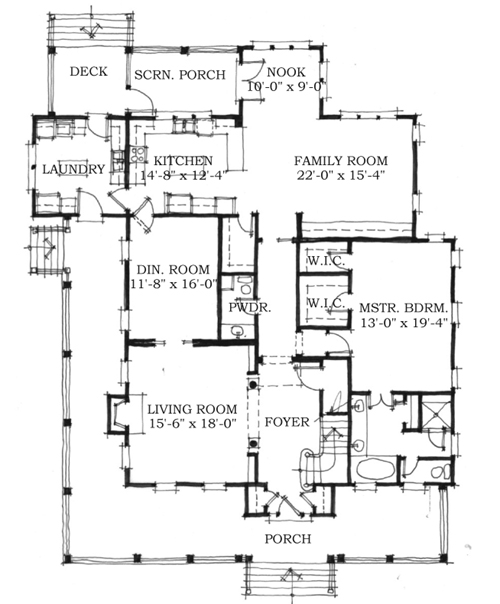 Plan 73722 | Southern Style with 4 Bed, 4 Bath