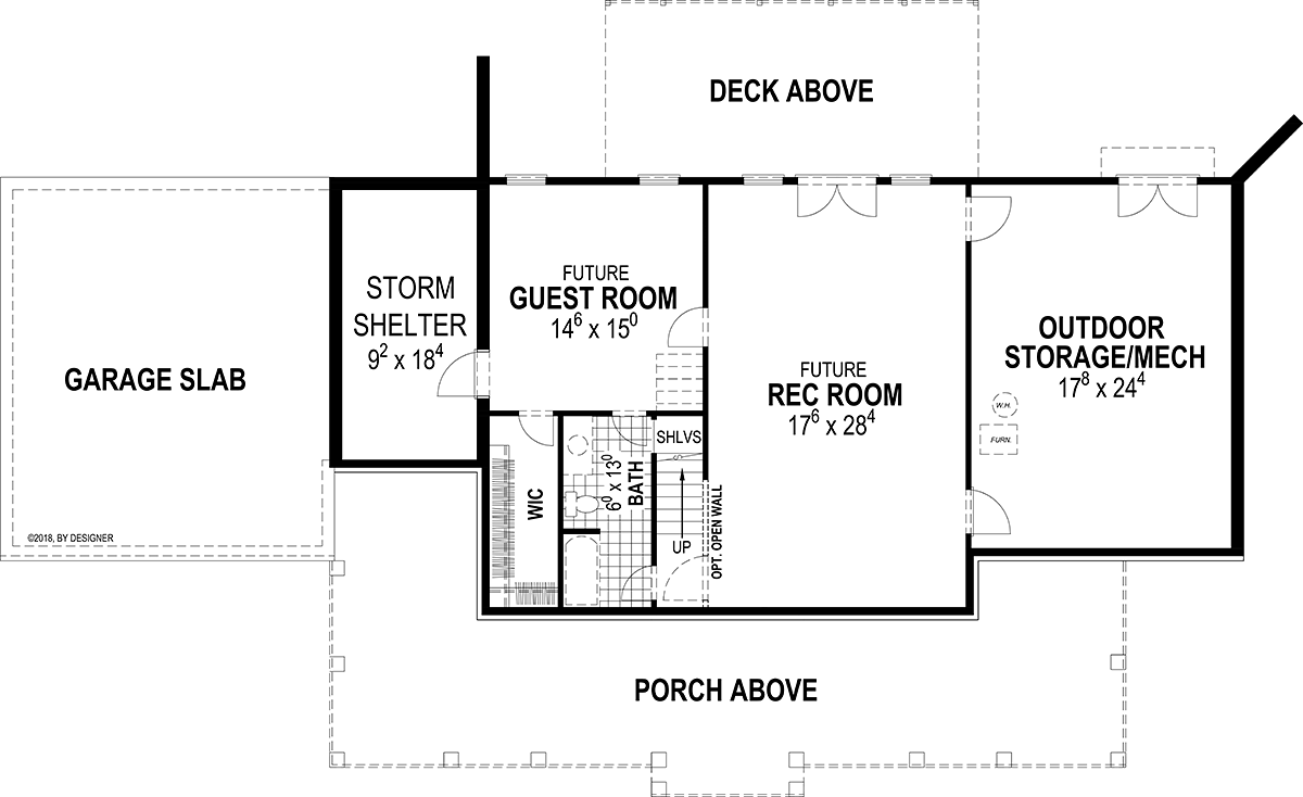 Plan 80266 | Traditional Style with 4 Bed, 4 Bath, 2 Car Garage