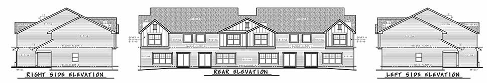 Plan 80446 | Quadplex Multi- Family Home Building Plans
