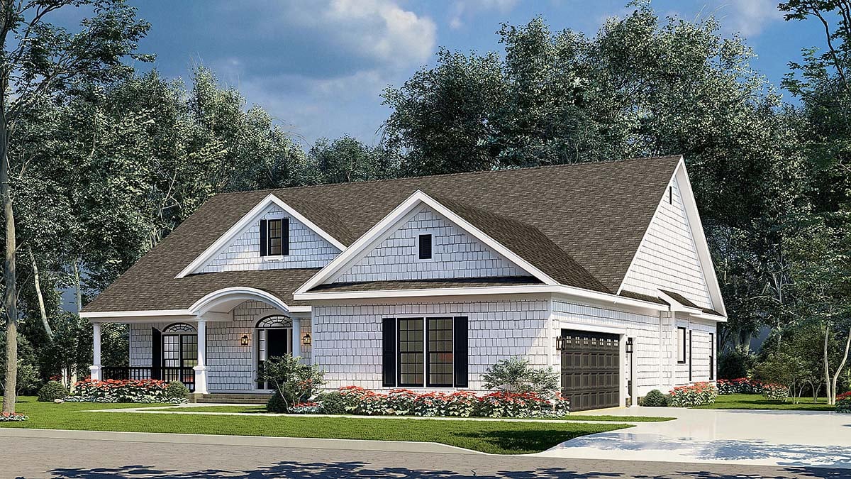 Plan 82635 | Traditional Style with 4 Bed, 2 Bath, 2 Car Garage