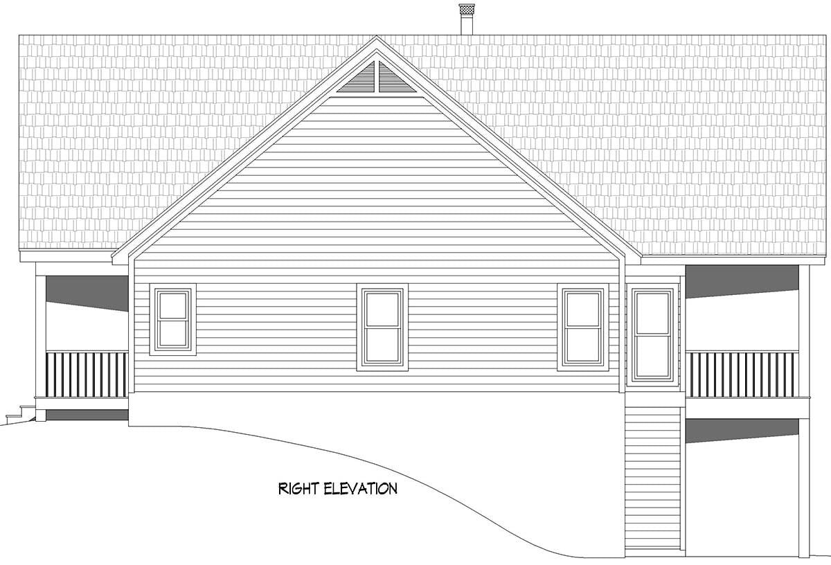 Plan 84809 | Traditional Style with 2 Bed, 2 Bath