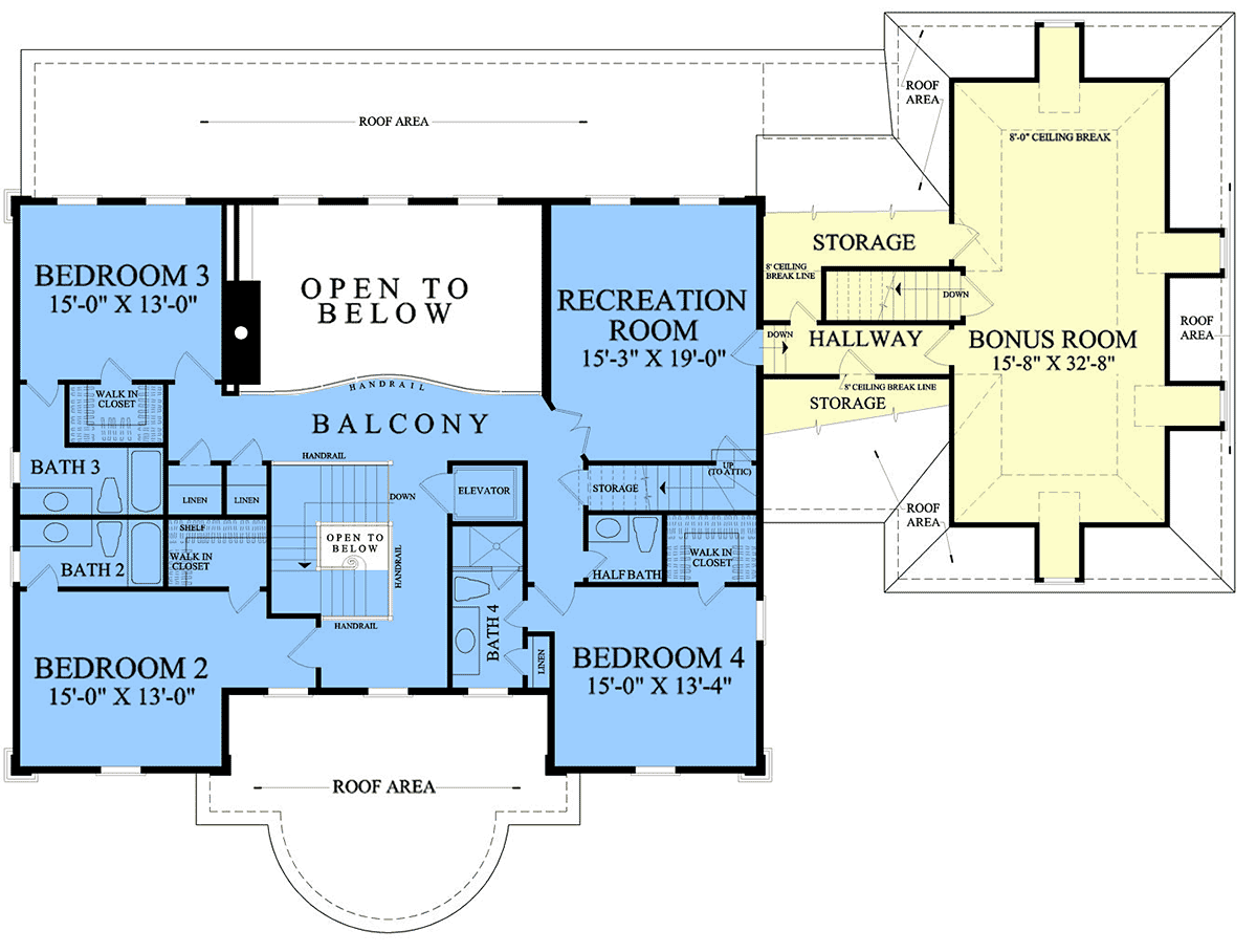 Plan 86366 | Traditional Style with 4 Bed, 7 Bath, 3 Car Garage