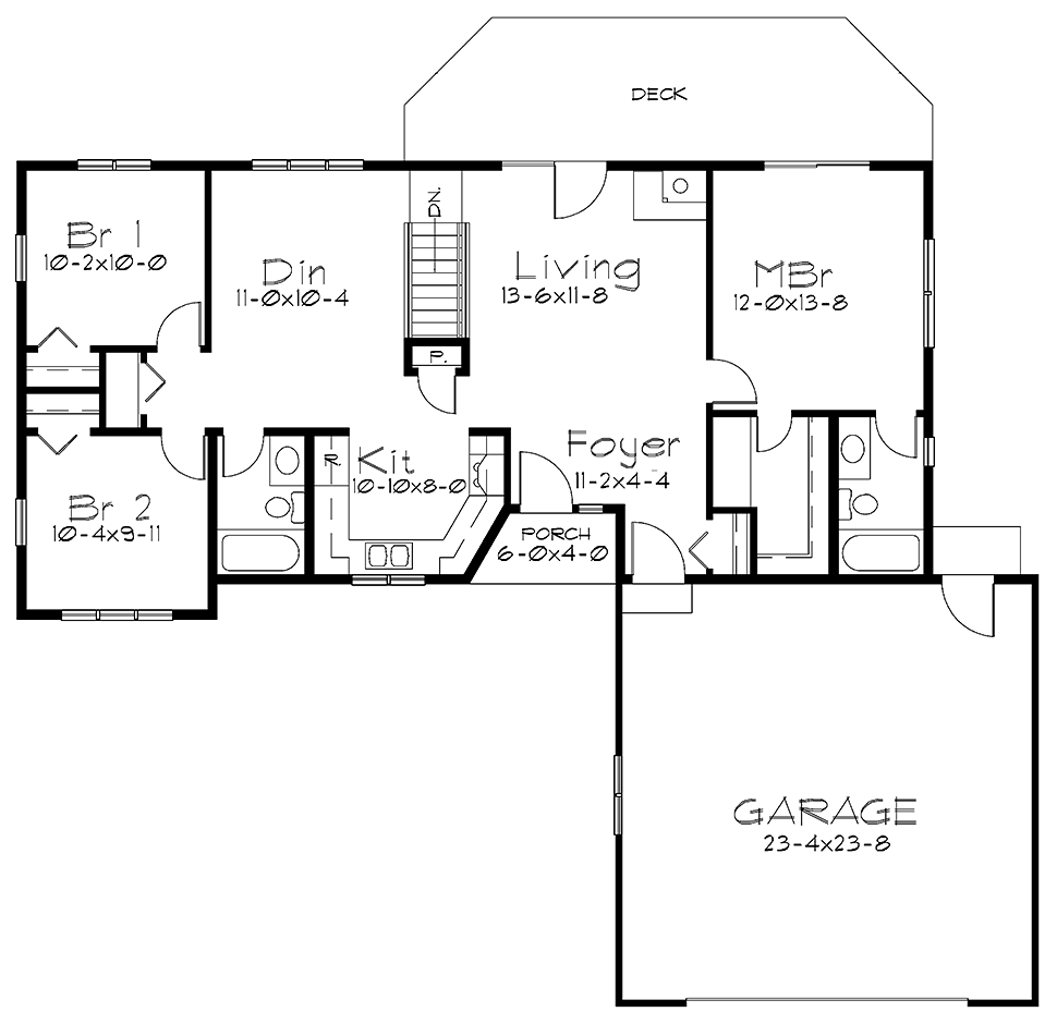 Plan 97250 | L Shaped Ranch House Plans