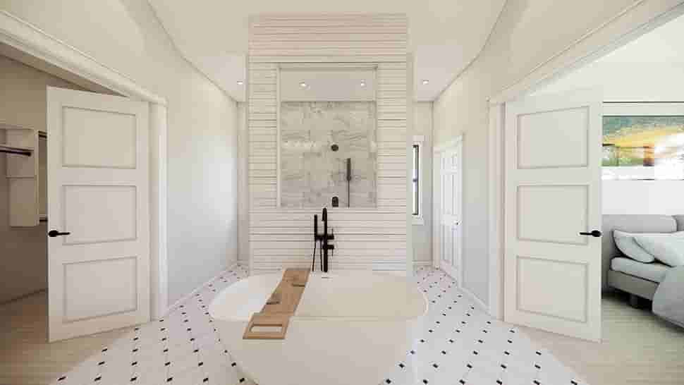 Plan 41480 | Transitional Style House Plan With Outside Wood Burn