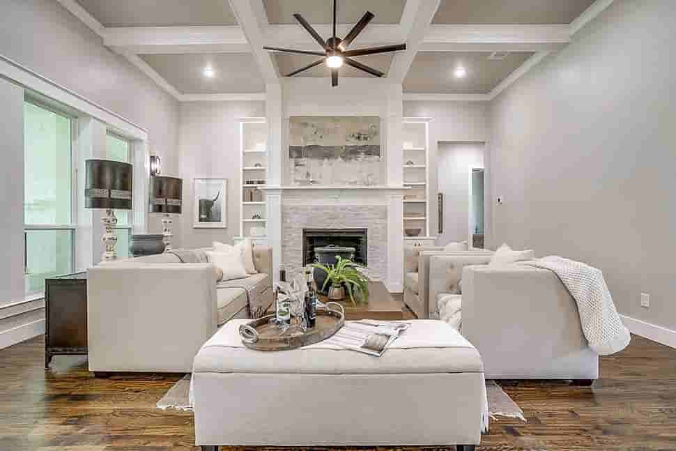 Plan 41498 | Southern Style with 4 Bed, 3 Bath, 3 Car Garage