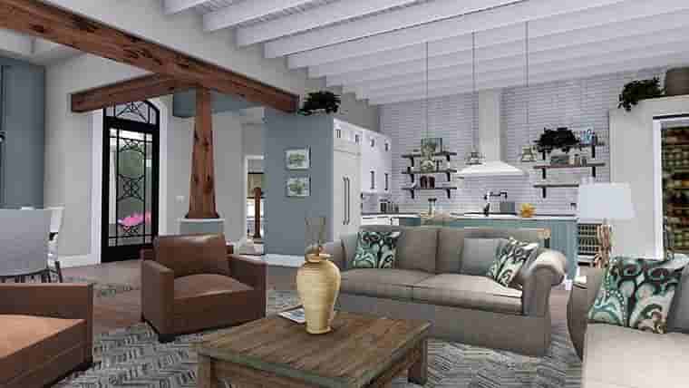 Plan 75152 | Modern Country Farmhouse with Open Floor Plan and Sp