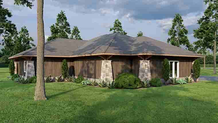 Plan 82736 | Sprawling Ranch Home Plan Offering 3638 Sq Ft, 4 Bed