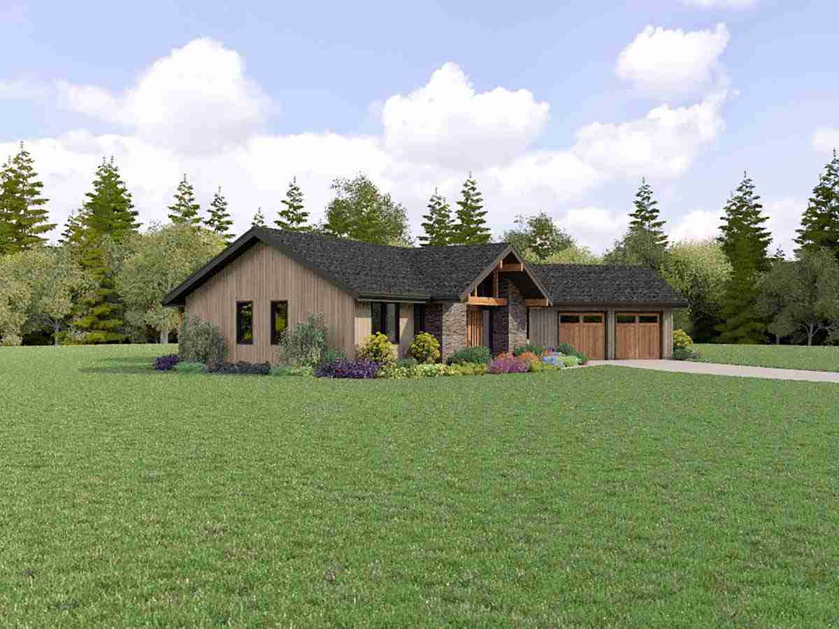 Plan 83579 | Wonderful Modern Home with Open Gallery Layout