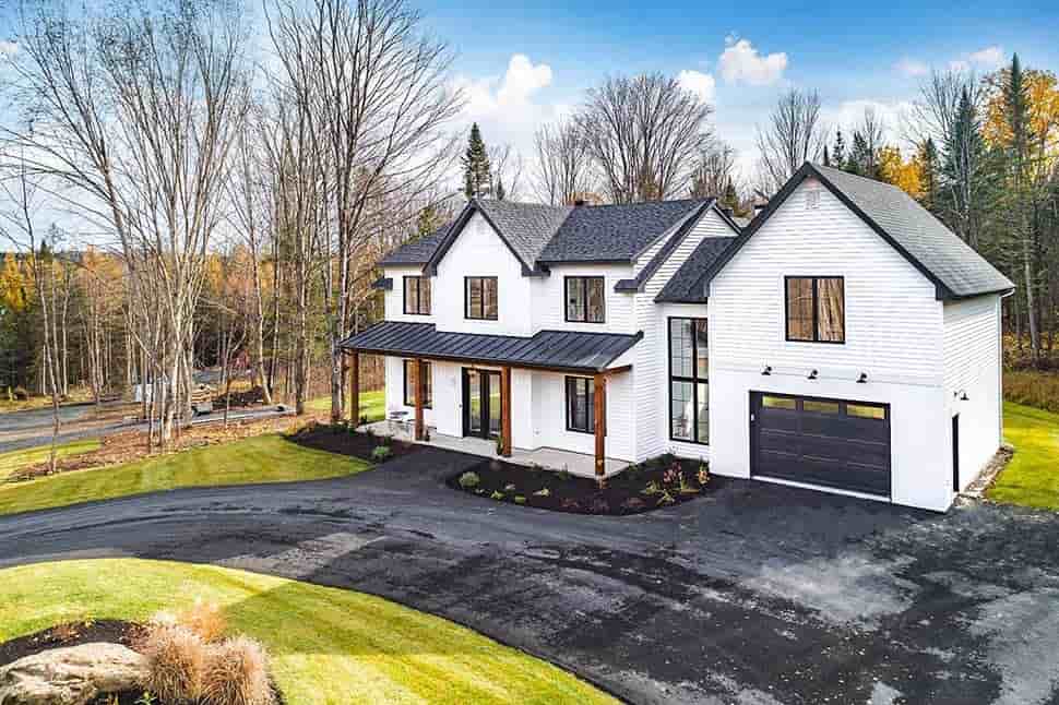 Plan 76544 | Modern Farmhouse Plan With Garage