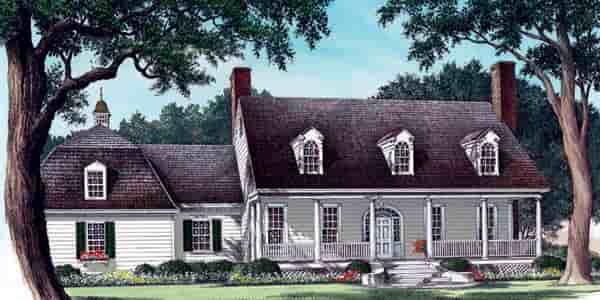 Plan 86222 | Southern Style with 4 Bed, 4 Bath, 2 Car Garage