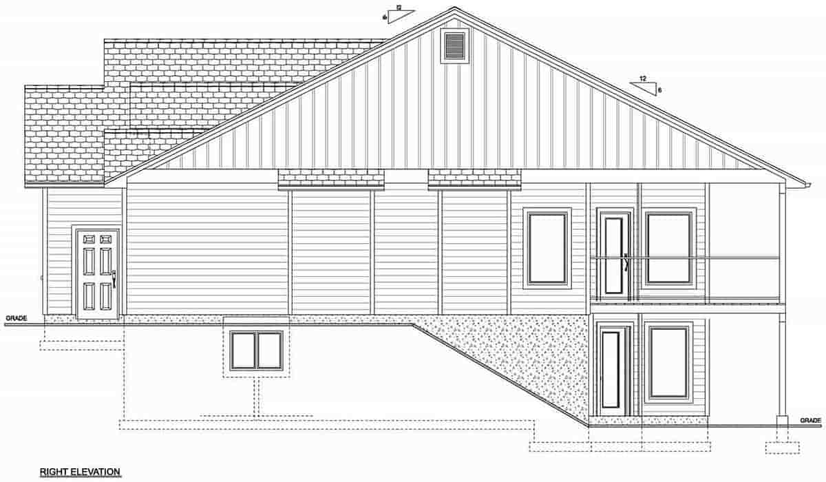 Plan 96200 | Craftsman Style with 2 Bed, 2 Bath, 3 Car Garage