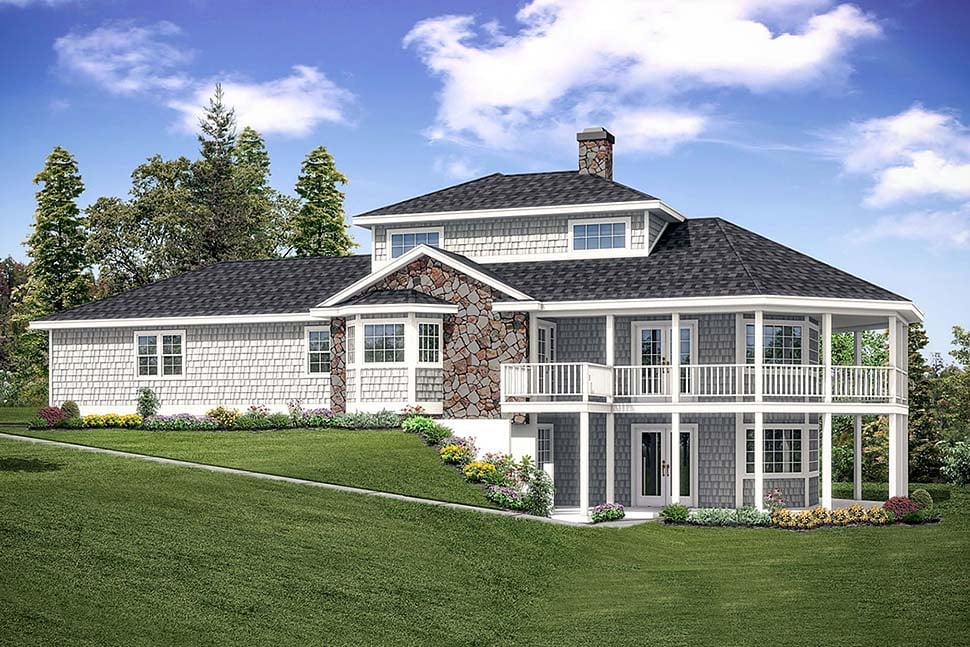 Plan 41287 | Country Style with 2 Bed, 2 Bath, 2 Car Garage