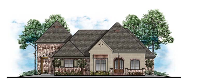 Plan 41605 | Southern Style with 4 Bed, 4 Bath, 3 Car Garage