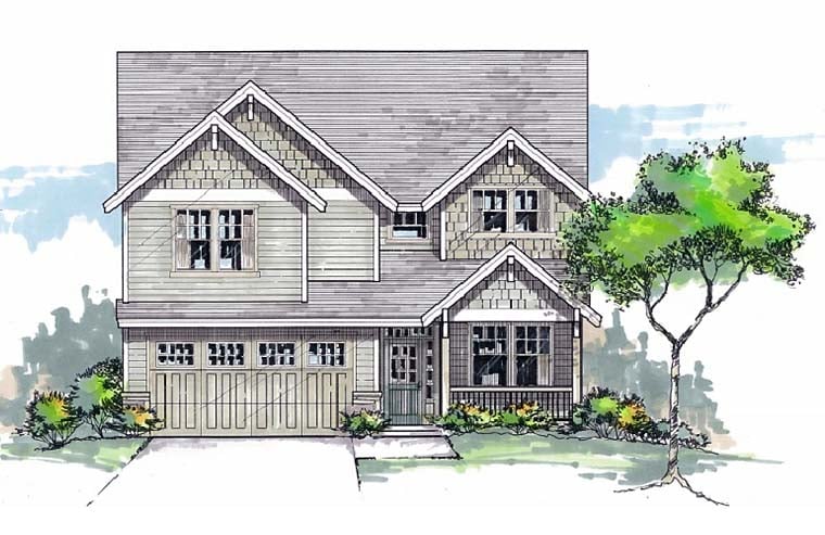 Plan 44678 | Traditional Style with 4 Bed, 4 Bath, 2 Car Garage