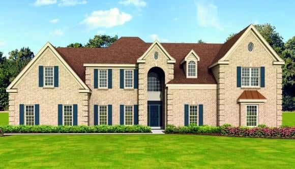 Traditional Style with 5 Bed, 4 Bath, 3 Car Garage - House Plan 47507