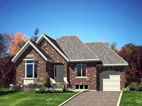 Plan 48175 | Traditional Style with 2 Bed, 1 Bath, 1 Car Garage