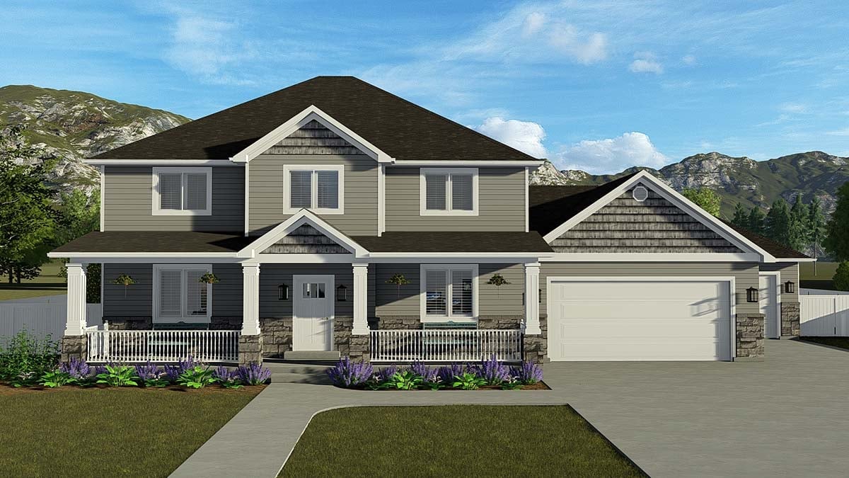 Plan 50403 | with 5 Bed, 4 Bath, 3 Car Garage