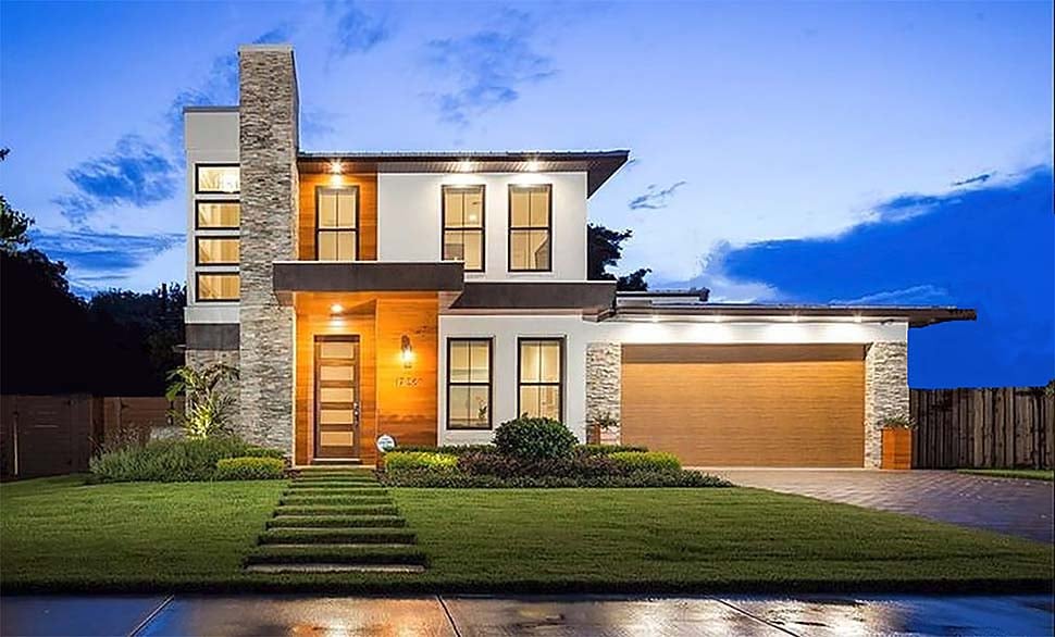 Plan 50899 | Modern 4 Bedroom Home Plans