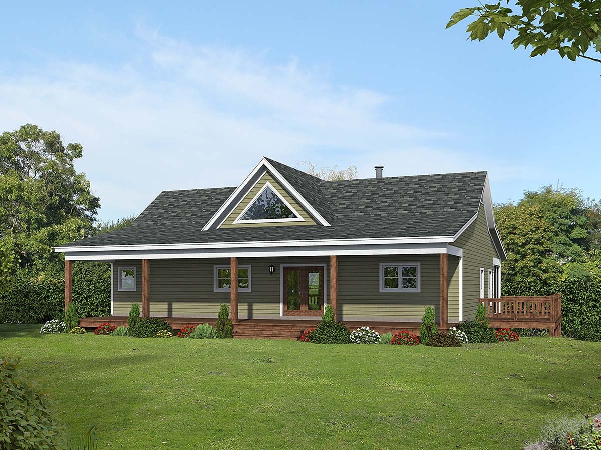 Plan 52196 | Traditional Style with 2 Bed, 2 Bath