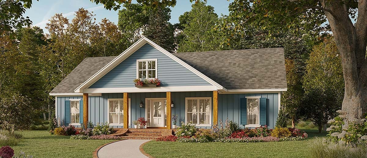 Plan 60134 | Traditional Style with 3 Bed, 3 Bath